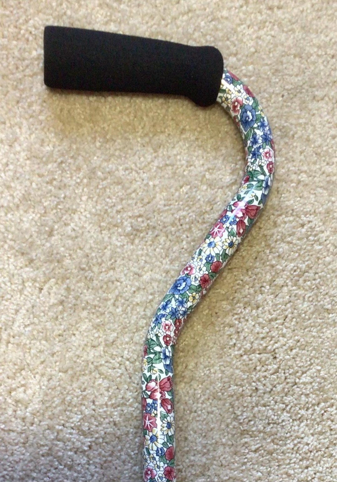 Quad Base Adjustable Offset Cane- Wildflowes - Etsy