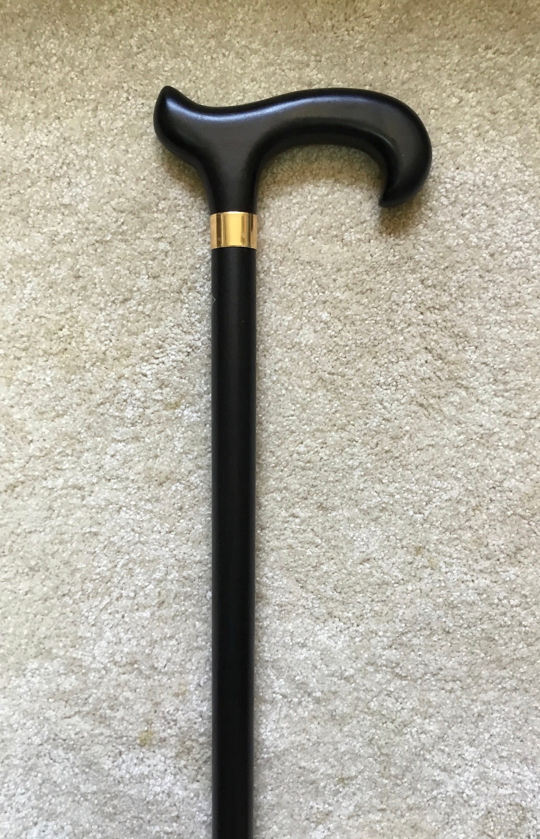 Tall Heavy Duty Cane- Black Satin Finish Shaft - Etsy