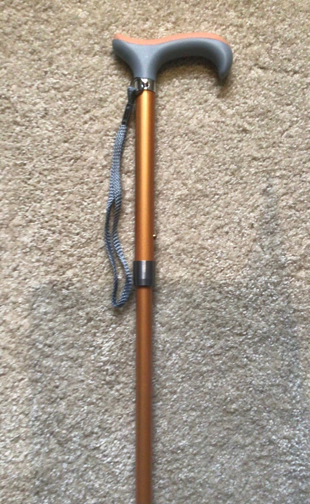 Adjustable Orange Color Cane With a Gray/orange Soft Touch Handle - Etsy