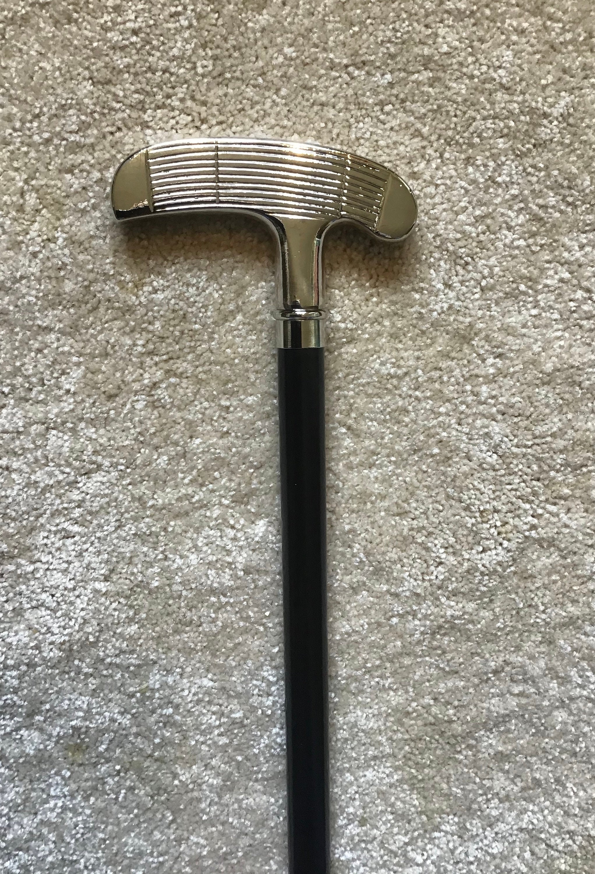Golf Cane With Nickel Plated Handle - Etsy