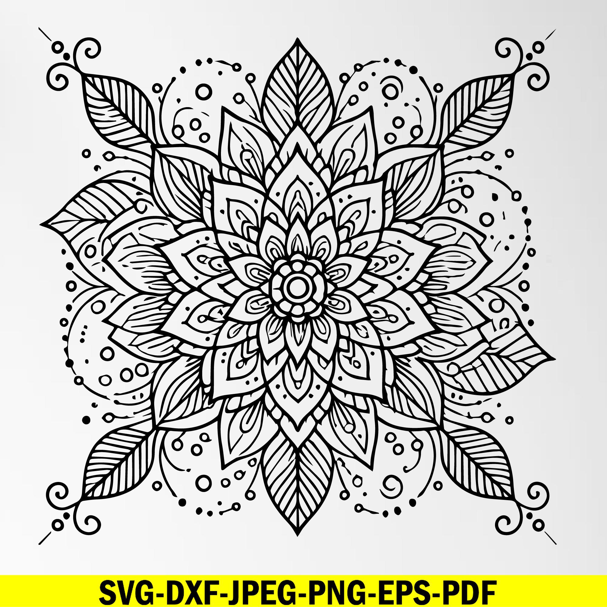 Mandala SVG Bundle, Wall Art Vector Files Svg, Mandala Vector Designs ...