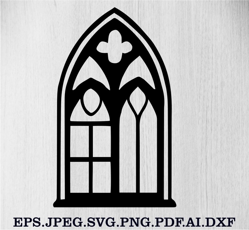 Gothic Windows Svg Bundle, Gothic Windows Png Bundle, Gothic Windows ...