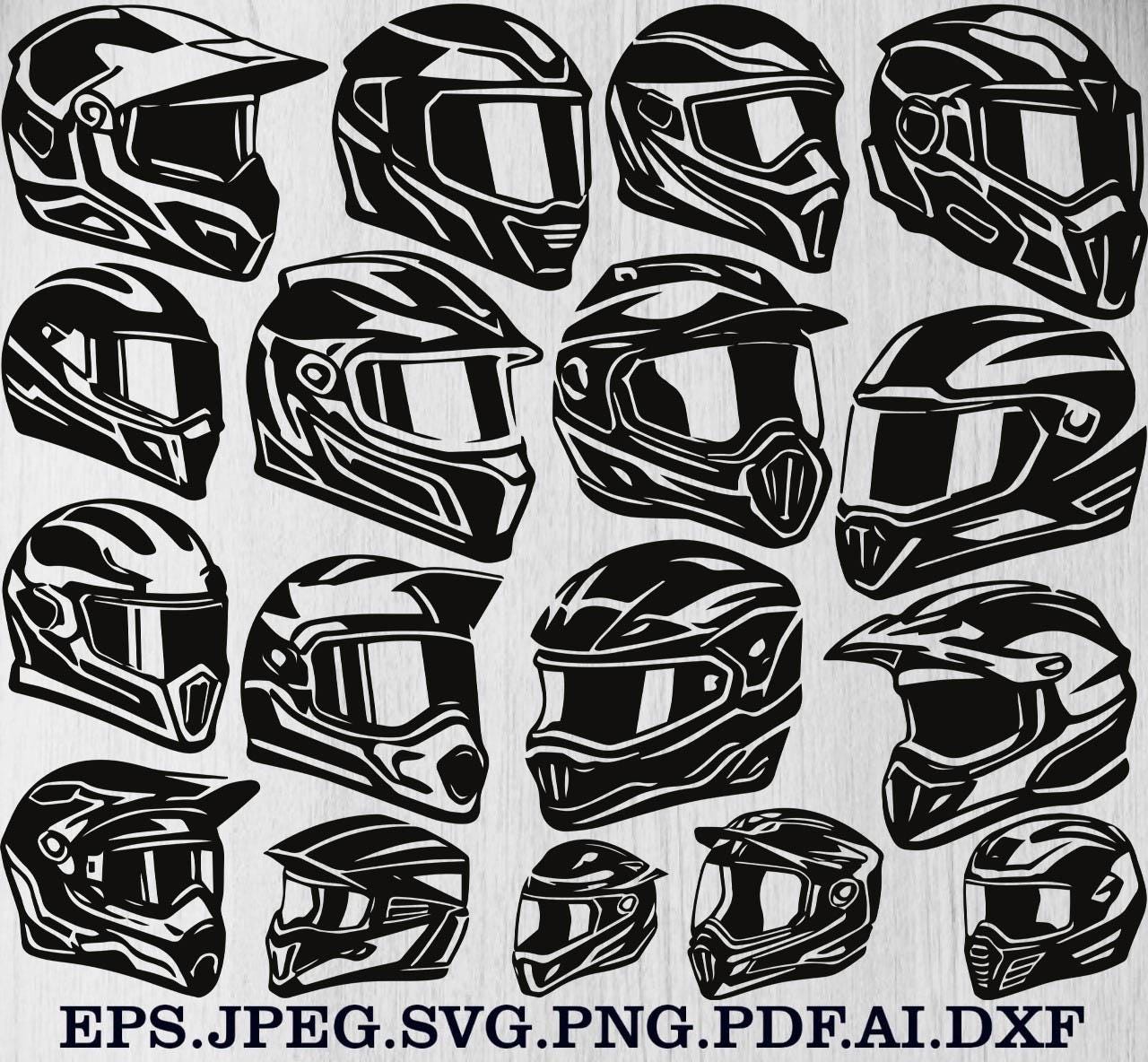 Bike Helmet Svg Bundle, Bike Helmet Png Bundle, Motorcycle Helmet Svg ...