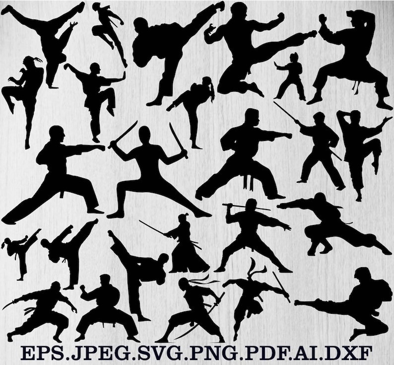 Ninja Svg Bundle, Ninja Png Bundle, Ninja Clipart, Ninja Silhouette ...