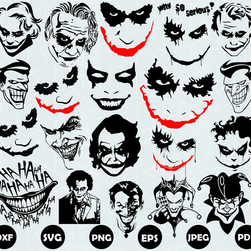The Joker Svg Vector - Etsy