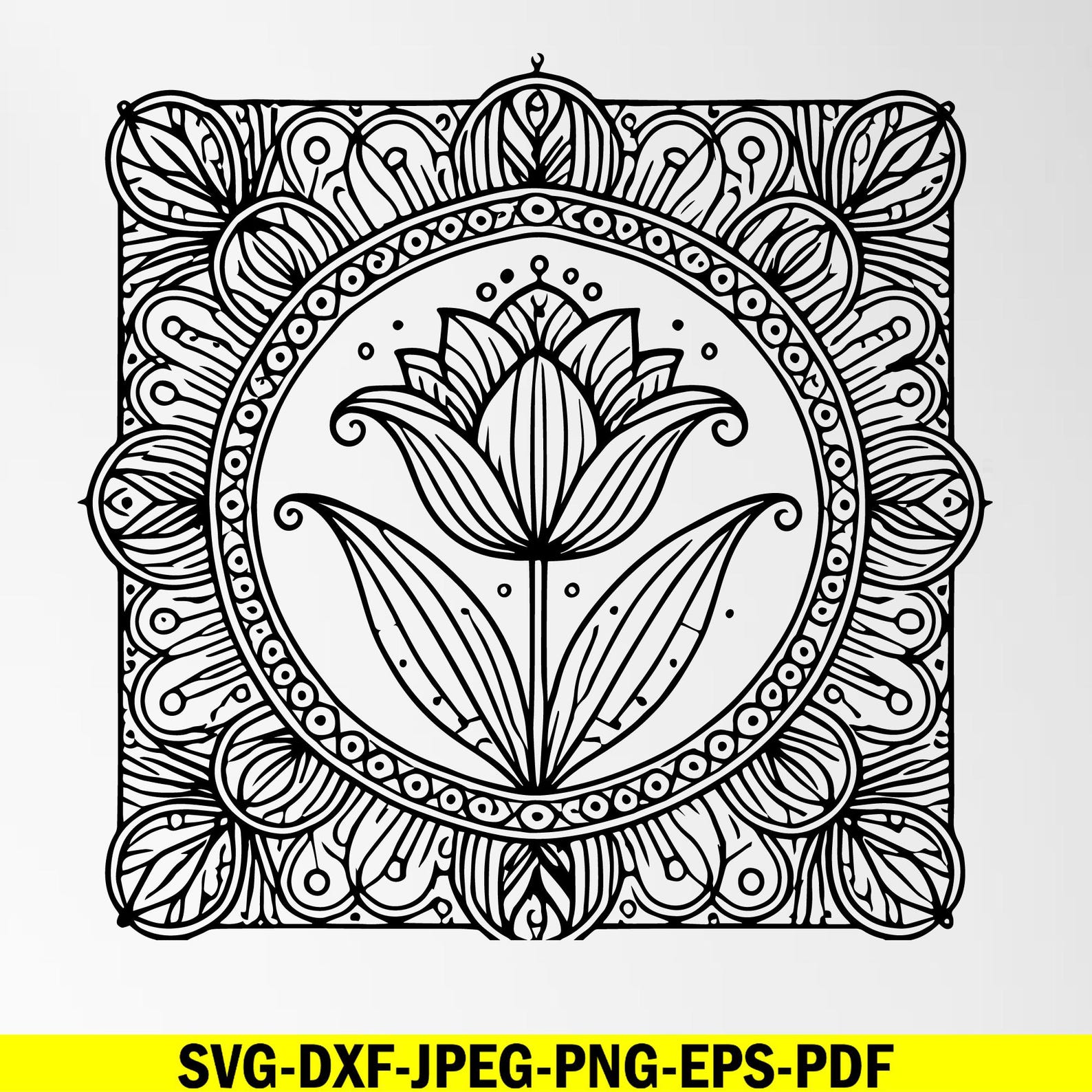 Mandala SVG Bundle, Wall Art Vector Files Svg, Mandala Vector Designs ...