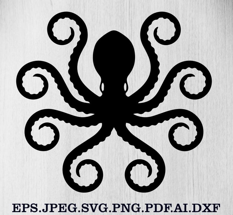 Octopus Svg Bundle, Octopus Png Bundle, Octopus Clipart, Octopus Cut ...