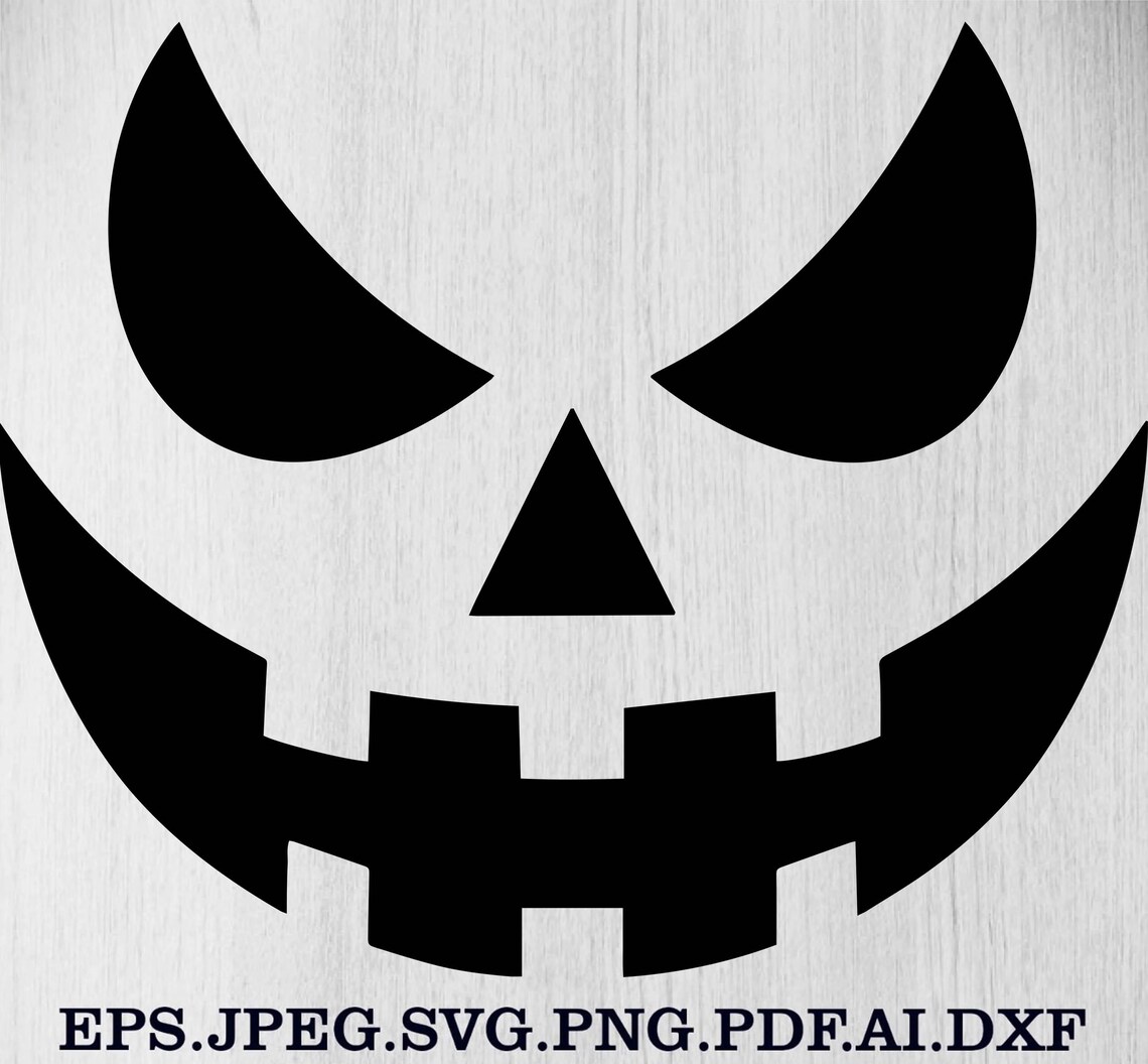 Halloween Face Svg Bundle, Pumpkin Face Svg, Pumpkin Face Clipart ...