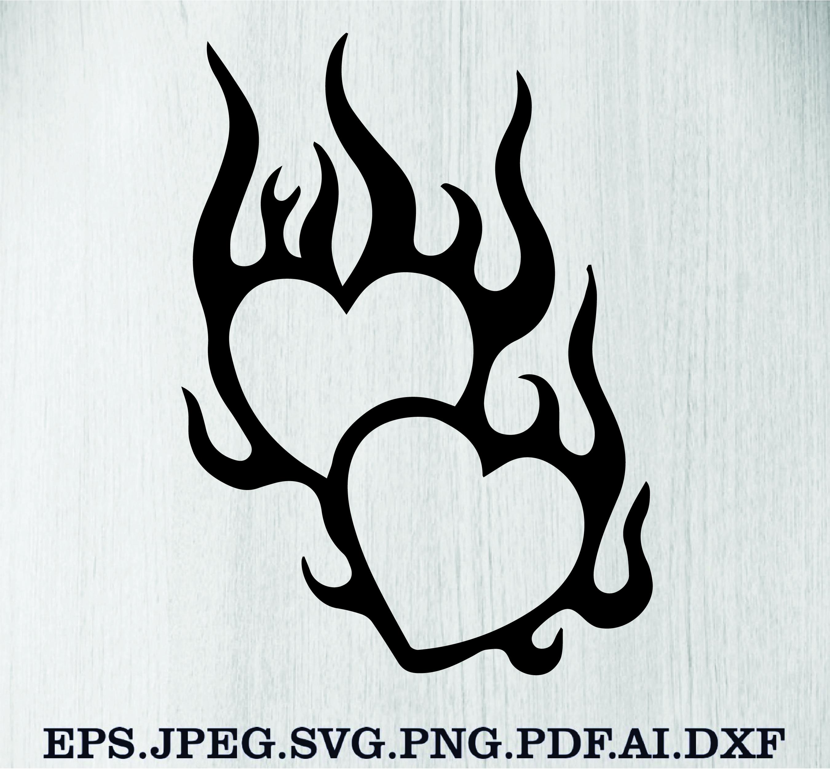 Flame Hearts Svg Bundle, Heart Svg Bundle, Fire Hearts Svg Bundle ...