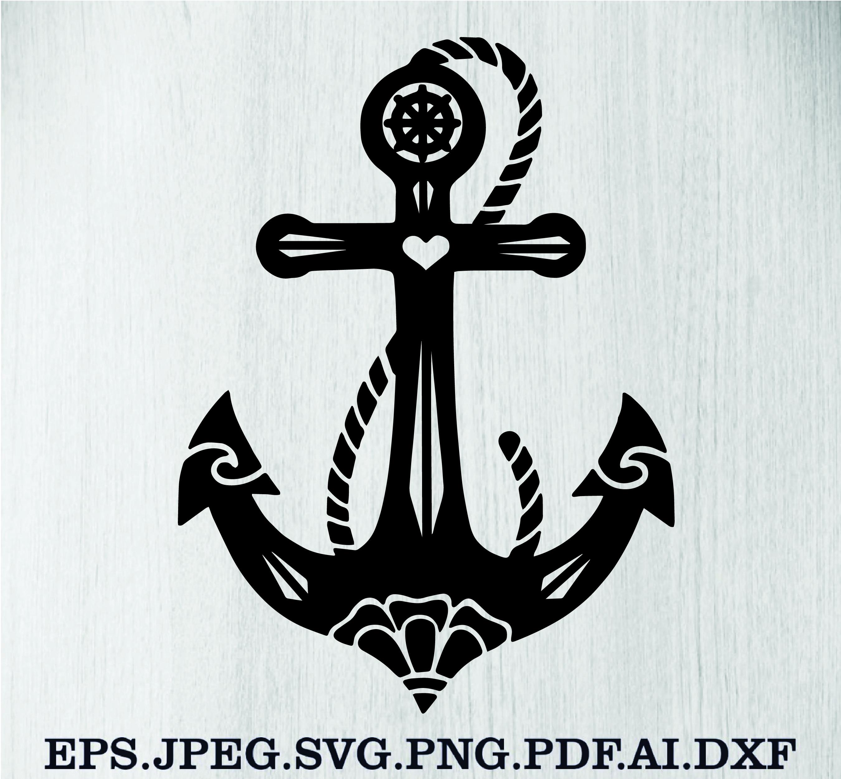 Anchor Svg Bundle, Anchor Clipart, Anchor Png Bundle, Anchor Silhouette ...