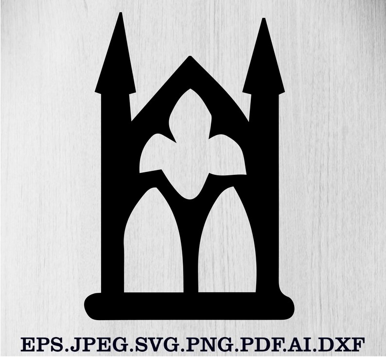 Gothic Windows Svg Bundle, Gothic Windows Png Bundle, Gothic Windows ...