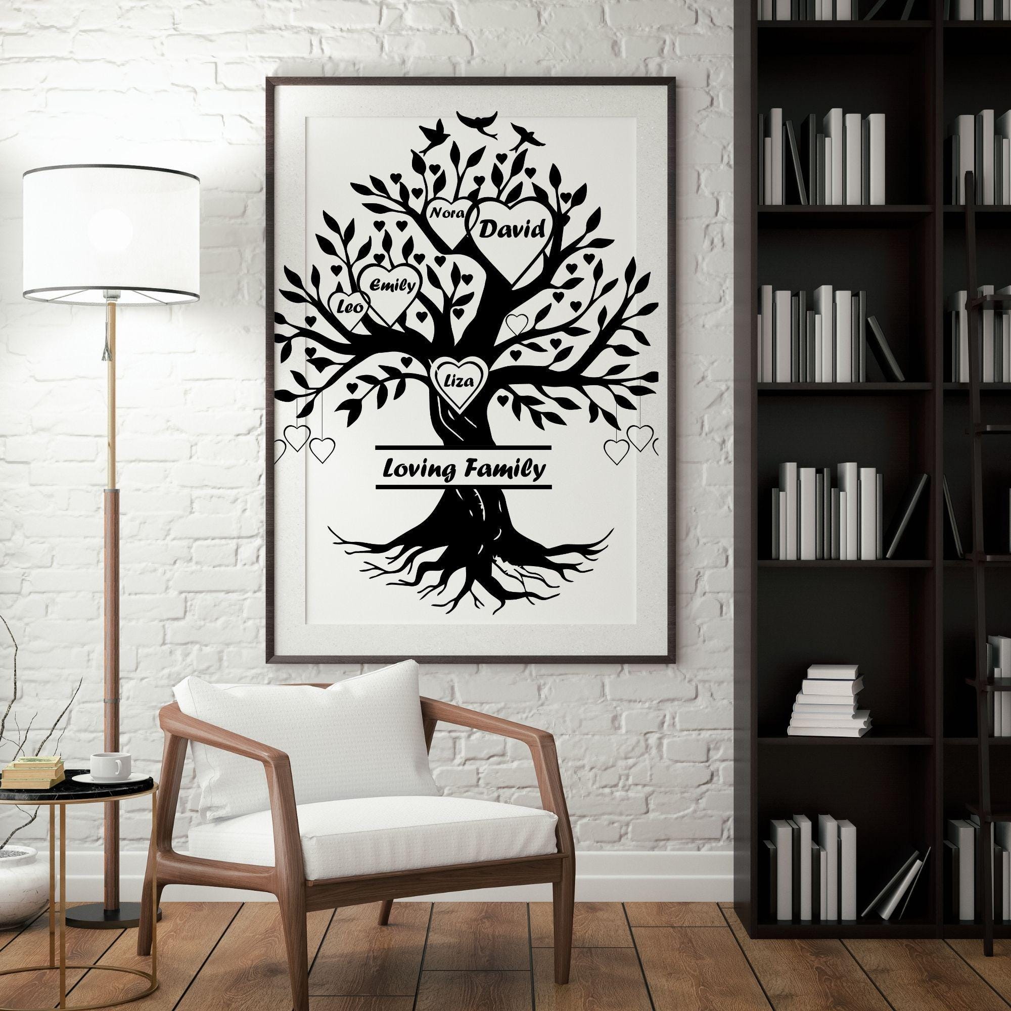 Family Tree Svg Bundle 2-16 Members, Tree of Life Svg, Family Svg ...