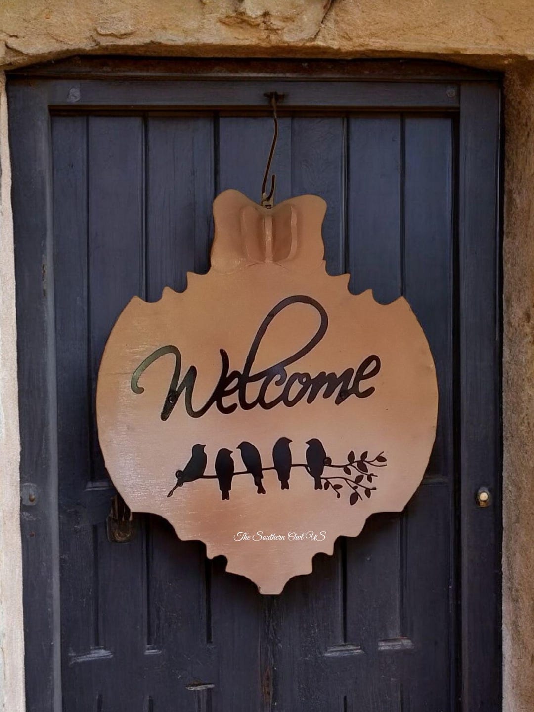 Welcome Sign With Birds - Etsy