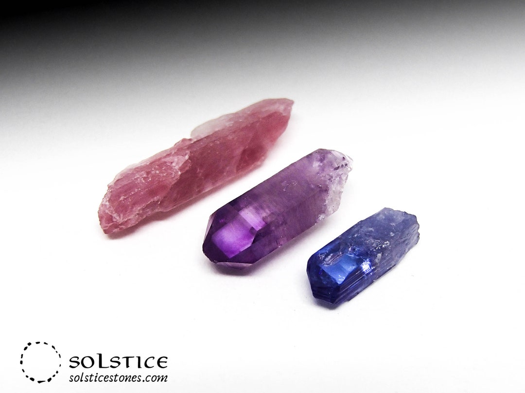 Mini Crystal COLLECTION W/ Rare Tanzanite, Vera Cruz Amethyst & Pink ...