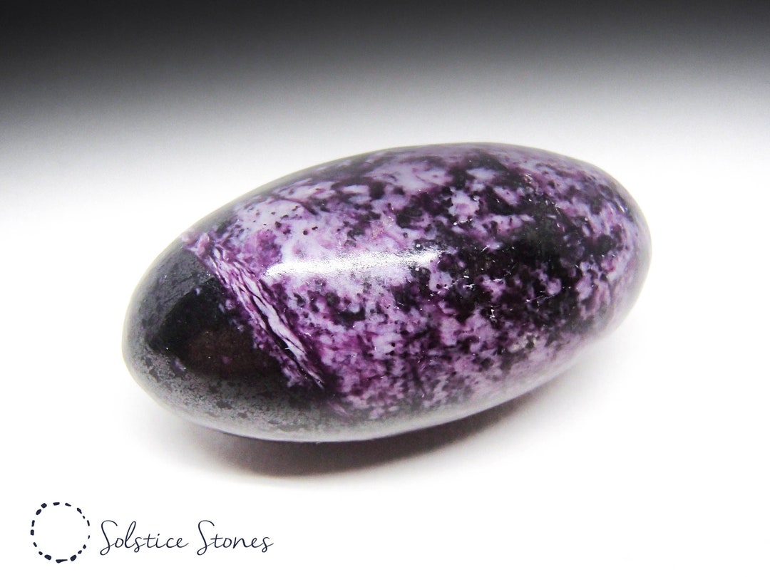 Rare Purple KAMMERERITE Crystal W/ Black Chromite Matrix, Oval Polished ...