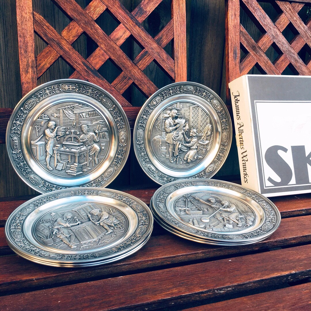 Limited Series Engraved Tin Plates - Complete Set (8) of Decoration ...