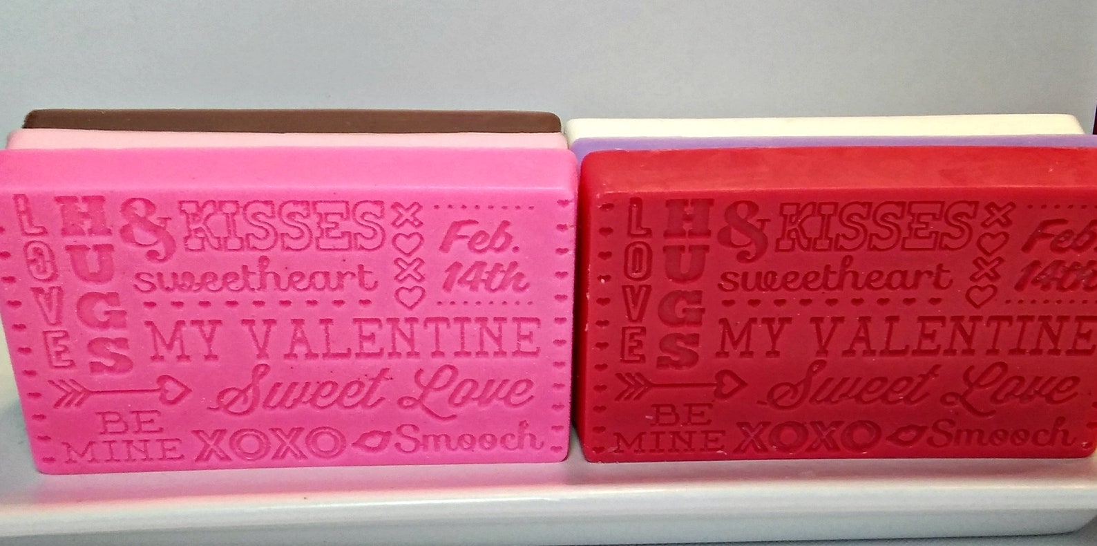 Valentine Soap Bulk Set of 12 Message Soap Novelty Soaps | Etsy