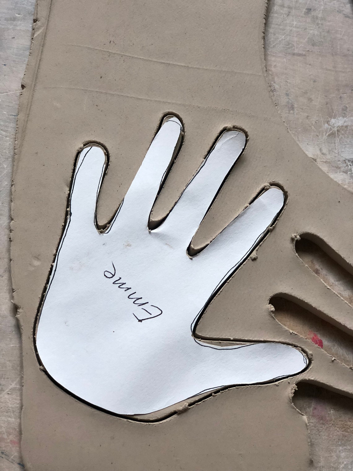 Custom Hand Print Bowl Clay Ceramic Hand Built Wedding - Etsy