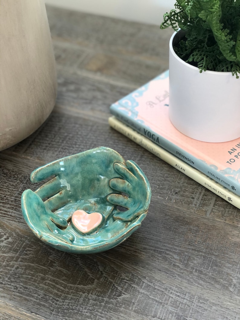 Your Childs Hand Prints Custom Hand Print Bowl Clay | Etsy