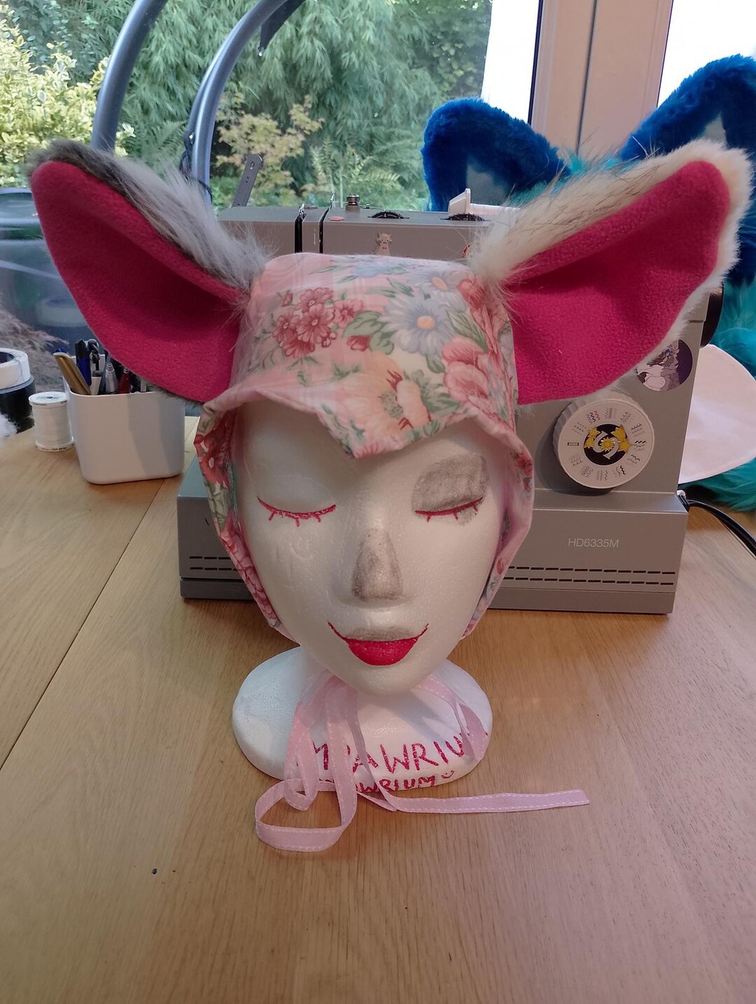 Animal Ear Bonnets Coquette Cottagecore Bonnet Bunny Bonnet Rabbit Ear ...