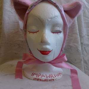 Animal Ear Bonnets | Coquette Cottagecore Bonnet Bunny Bonnet Rabbit ...