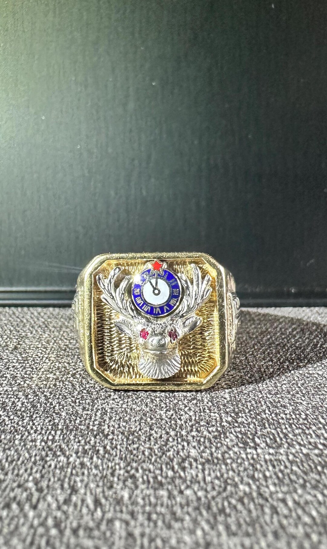 Vintage 14k Yellow Gold Men's BPOE Elks Ring - Etsy