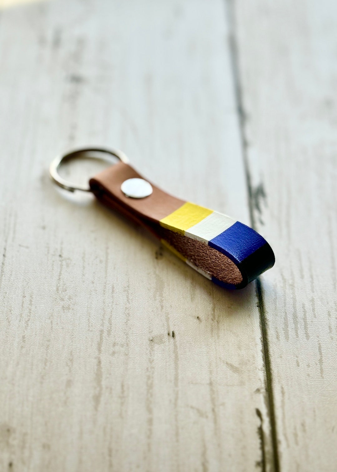 Non-binary Keychain, Pride Keychains, Rainbow Keychain, Pride Leather ...