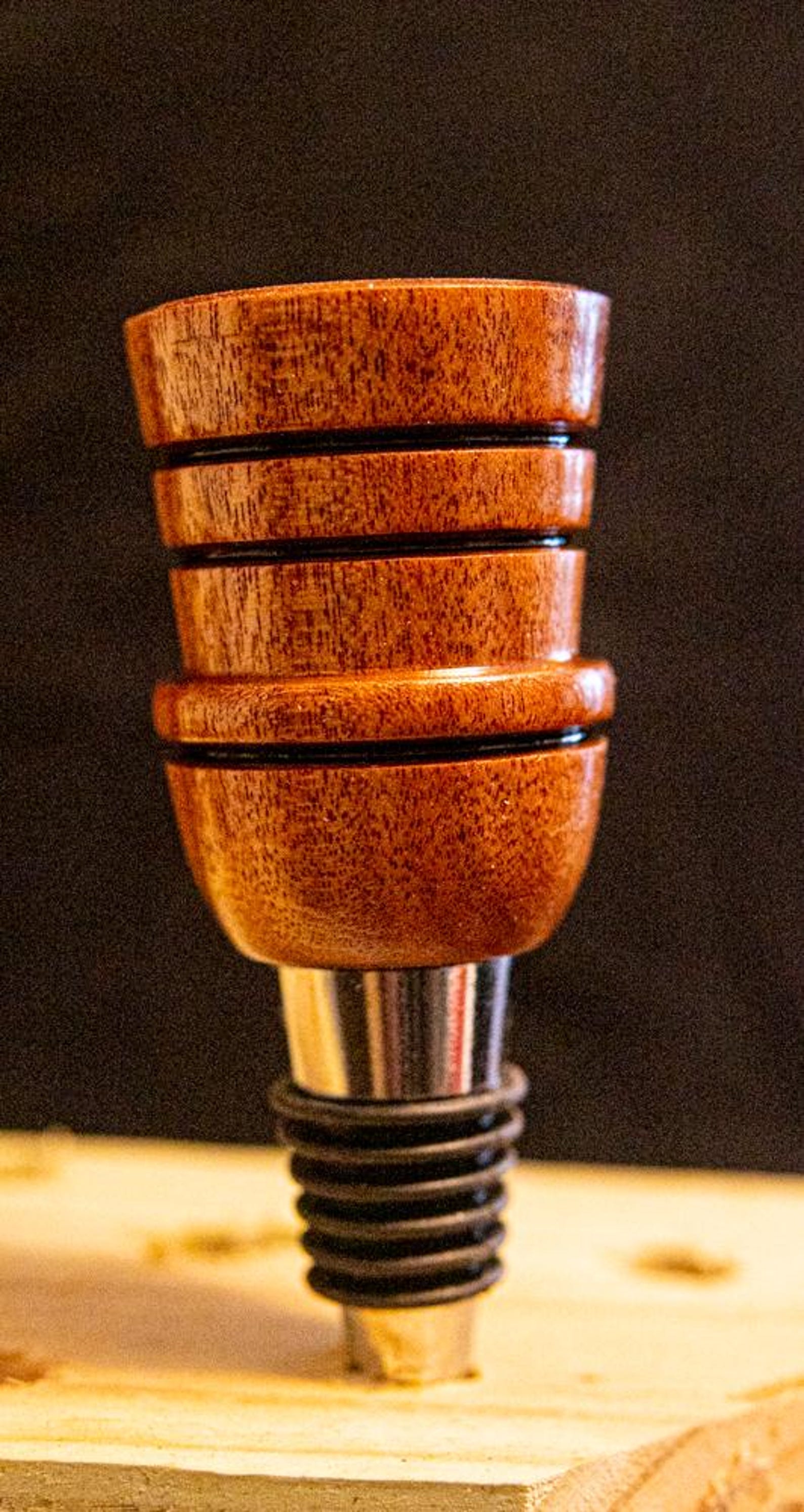Handmade Wooden Wine Bottle Stoppers Hand Turned From Exotic Wood With ...