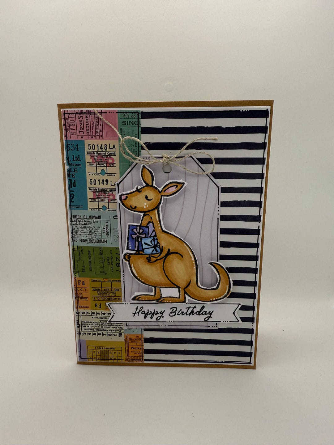 Birthday Card - Happy Birthday - Kangaroo- Australian Animals ...