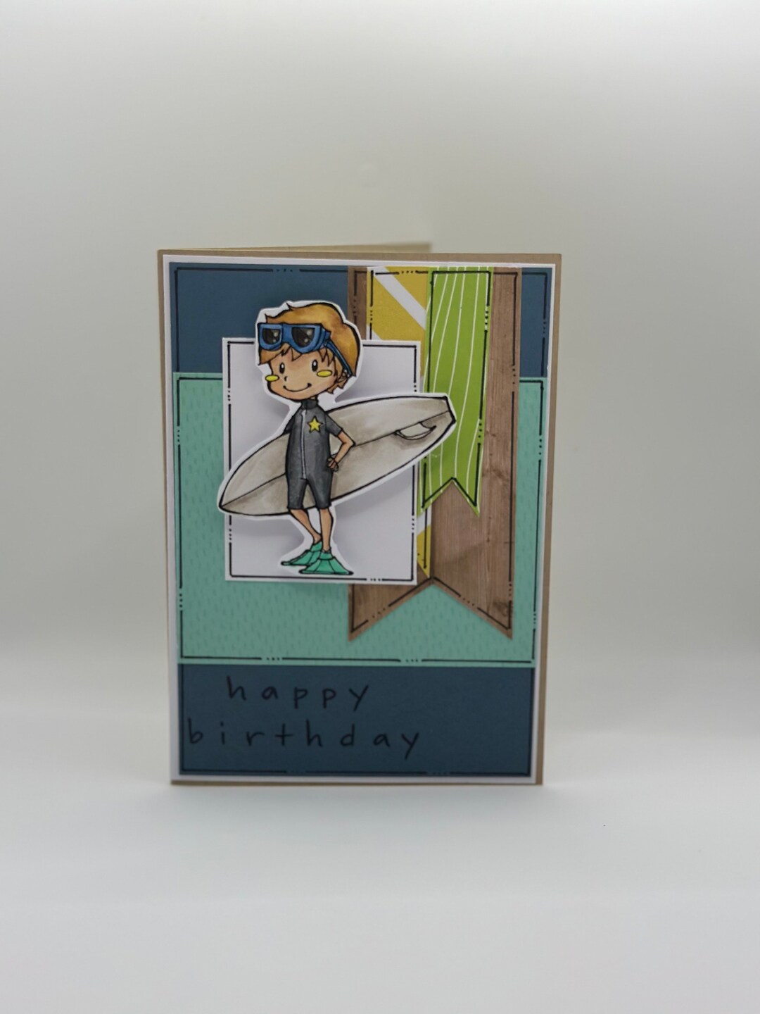 Birthday Card - Surfer Boy - Surfing - Boy Card - Greeting Cards ...