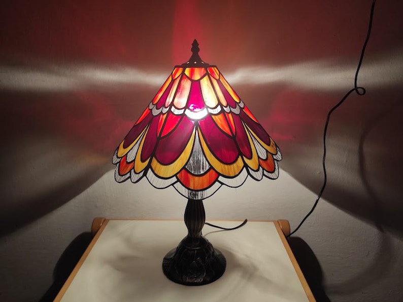 PDF Pattern for Stained Glass Hexagonal Lamp 'princess' – Tiffany ...