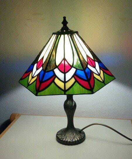 PDF Pattern for Stained Glass Hexagonal Lamp "artdeco"– Tiffany ...