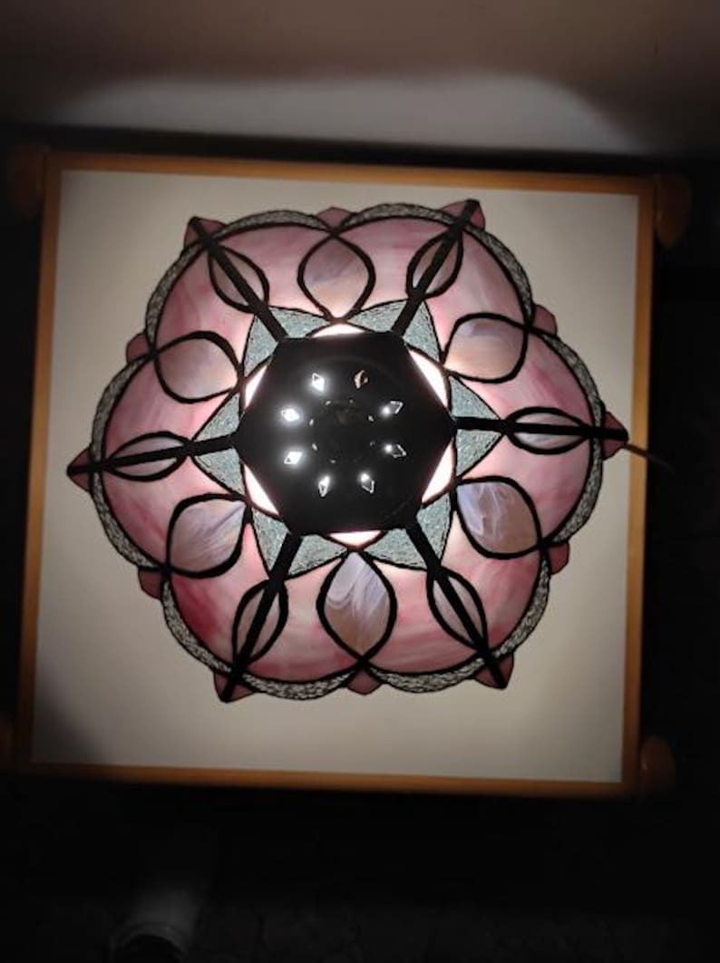PDF Pattern for Stained Glass Hexagonal Lamp 'lagoon' – Tiffany ...