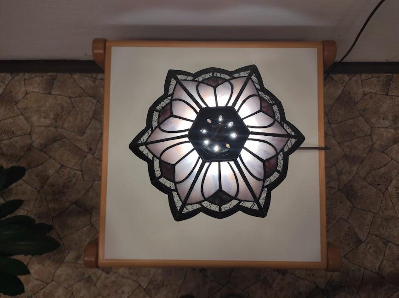 PDF Pattern for Stained Glass Hexagonal Lamp 'prima' – Tiffany ...