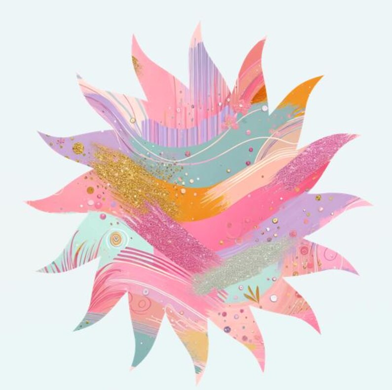 Cute Colorful Sun Swirl PNG Digital Download Graphic - Etsy