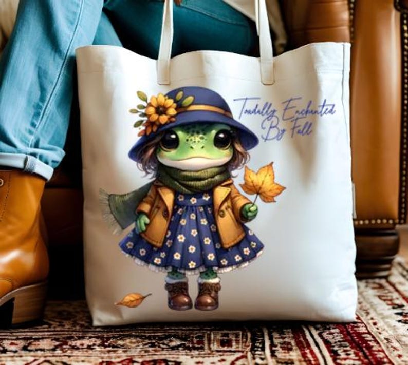 Toadally Enchanted by Fall PNG Digital Download Graphic Girl Toad ...