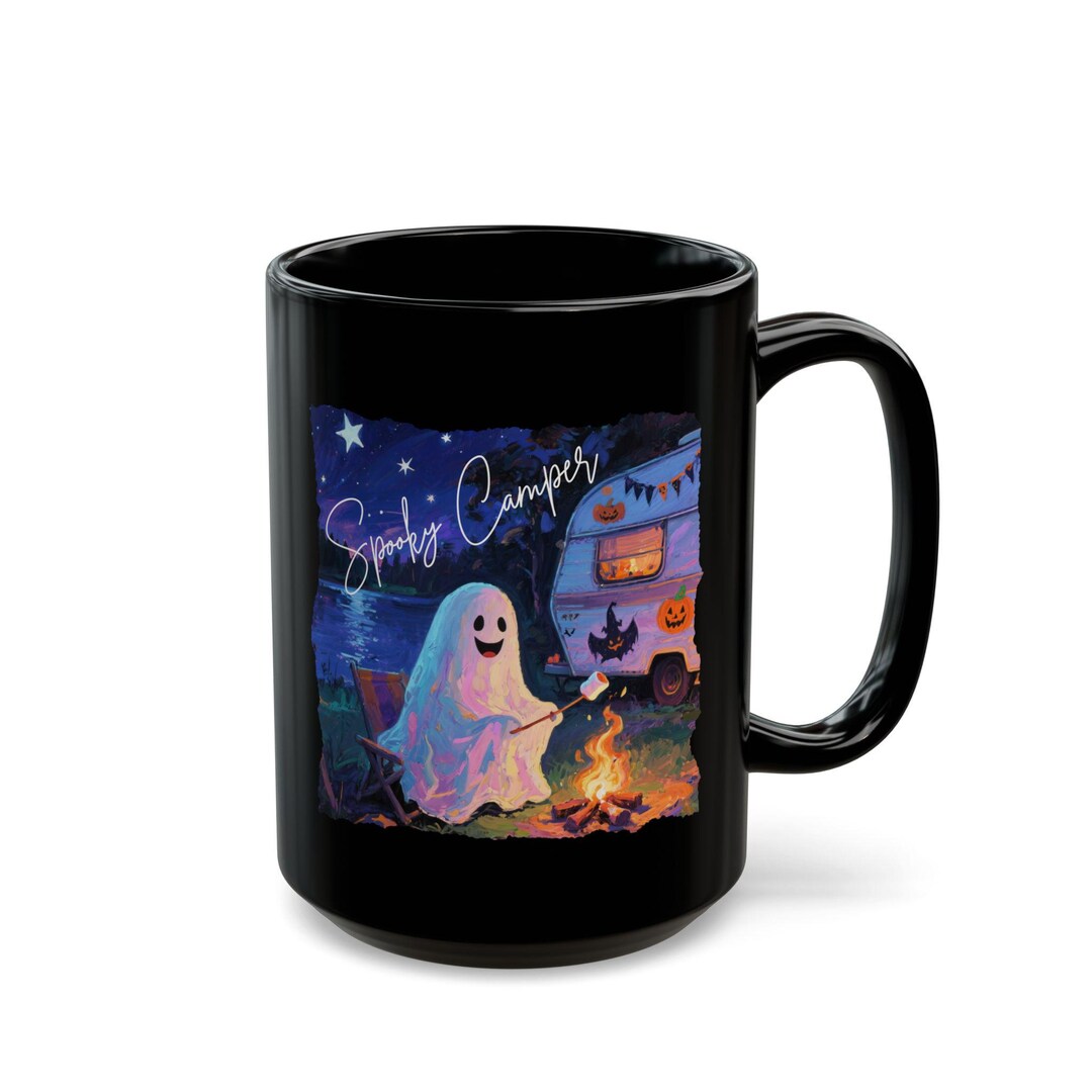 Spooky Camper Mug, Ghostly Coffee Cup, Halloween Gift, Fall Decor ...