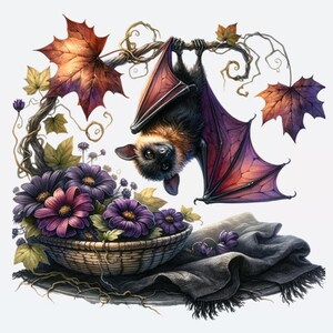 Bat PNG Graphic Halloween Sublimation Graphic Spooky Season DTF Graphic ...