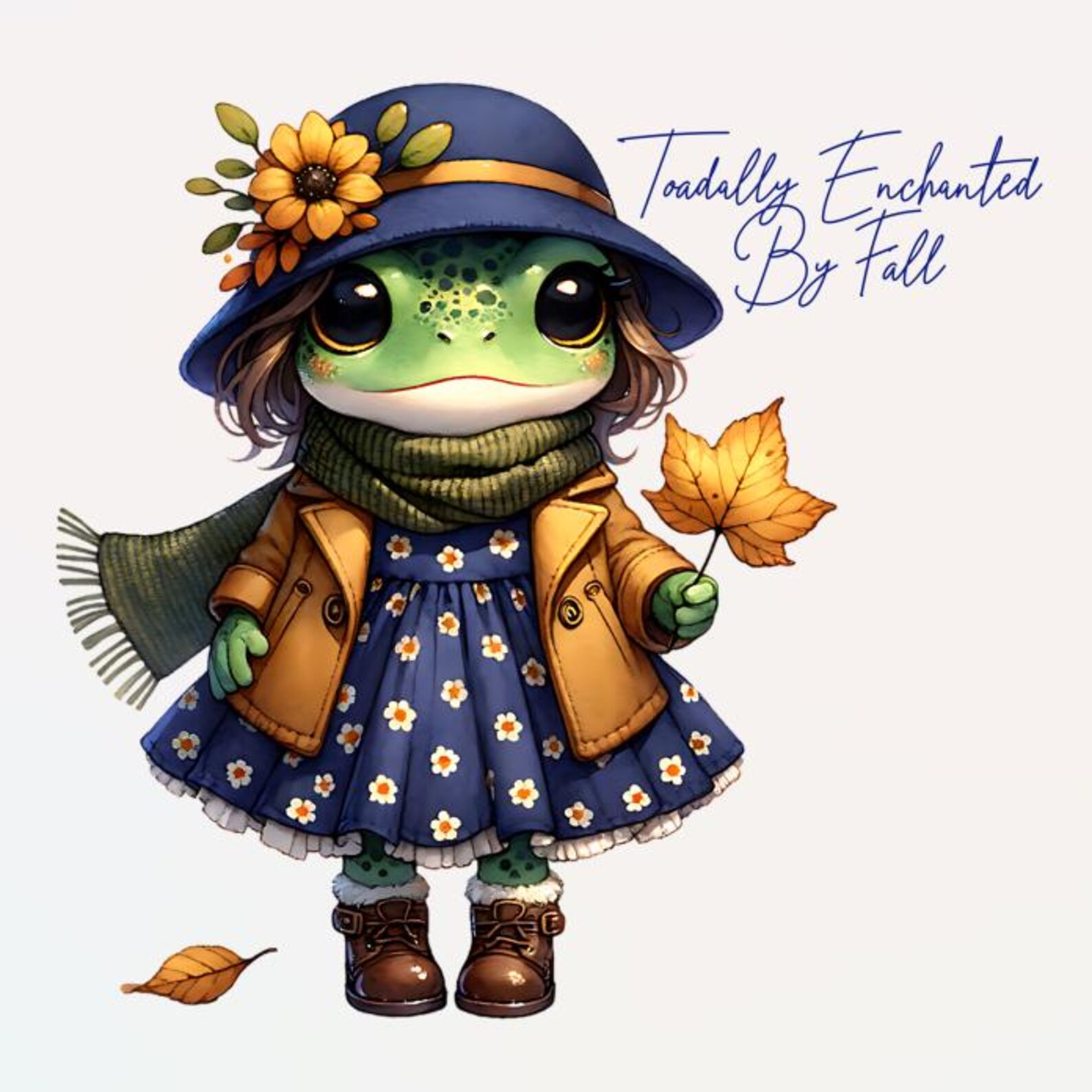Toadally Enchanted by Fall PNG Digital Download Graphic Girl Toad ...