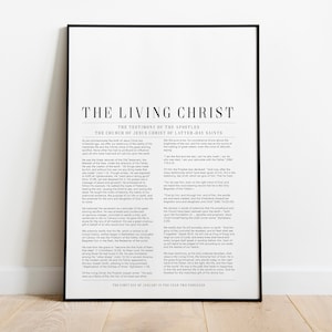 LDS Famed Posters; Articles of Faith, the Living Christ, the ...