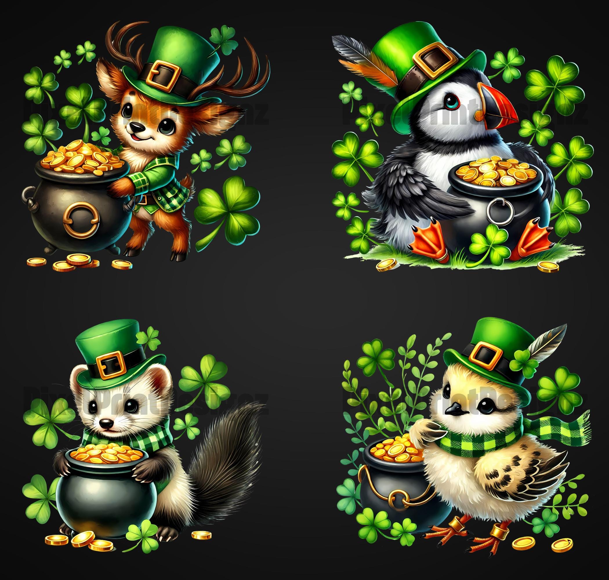 Saint Patricks Day Animal Clipart St. Patricks Day Graphics Animal St ...