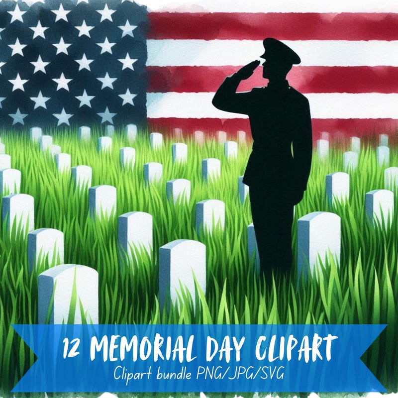 Memorial Day Clipart - Etsy