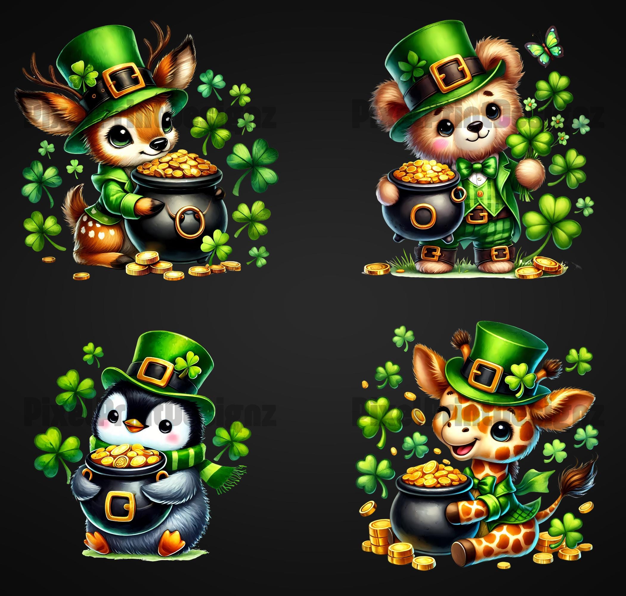 Saint Patricks Day Animal Clipart St. Patricks Day Graphics Animal St ...