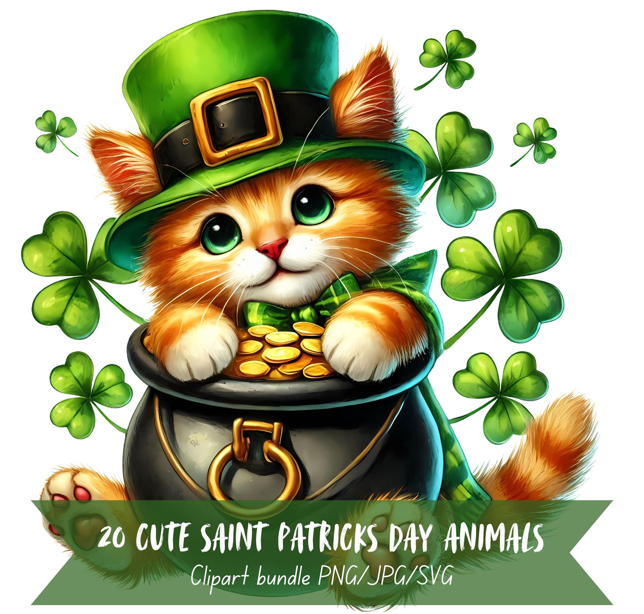 Saint Patricks Day Animal Clipart St. Patricks Day Graphics Animal St ...
