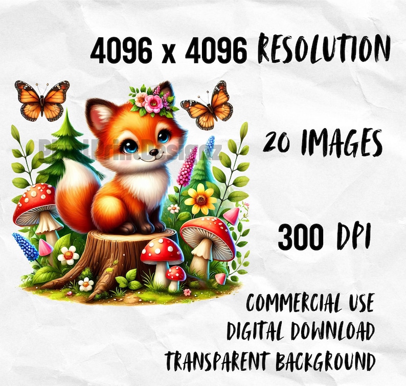 Cute Spring Animal Clipart Bundle Spring Animal Watercolor Graphic ...