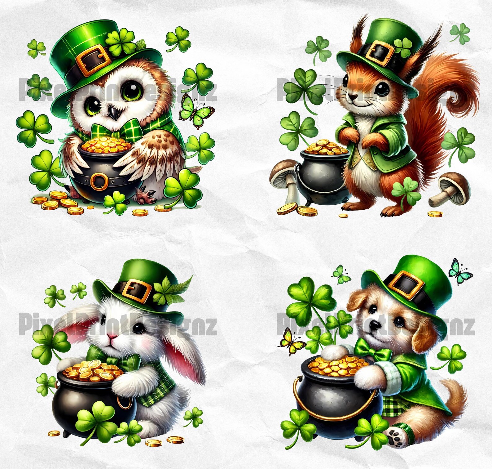 Saint Patricks Day Animal Clipart St. Patricks Day Graphics Animal St ...