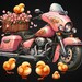 Easter Motorcycle Clipart Bundle, Easter Bunny Biker Graphics, Easter ...