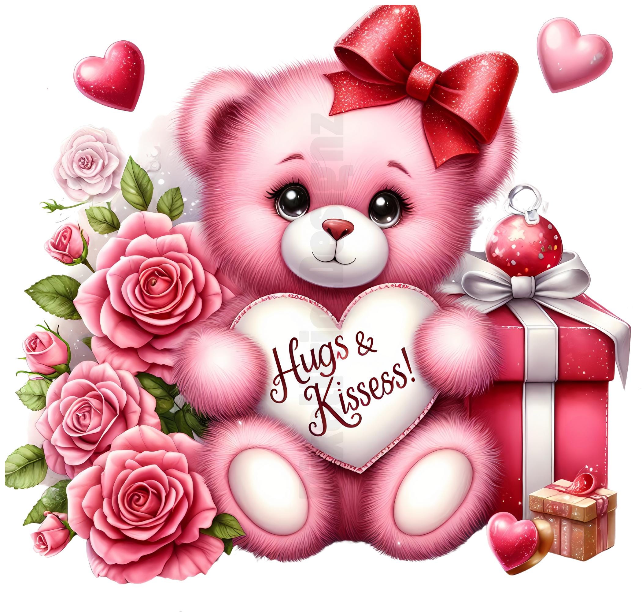 Adorable Valentine Teddy Bear Clipart for Creative Gifts for Valentines ...