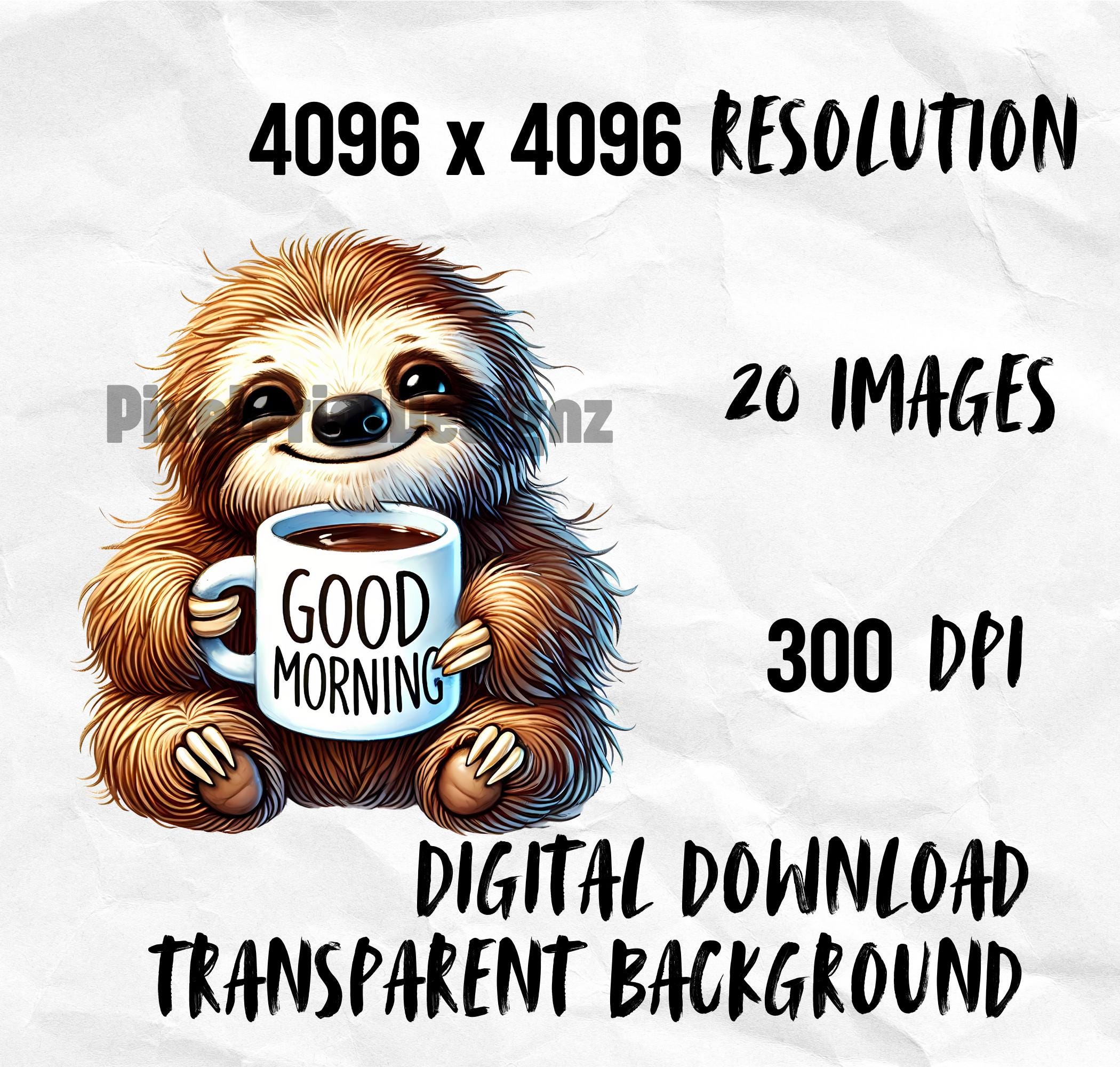 Cute Coffee Animal Clipart Bundle Coffee Graphics Funny Relatable Clip ...