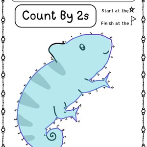 Dot to Dot, Animals Connect the Dots, Skip Counting by 2s, 5s, 10s ...